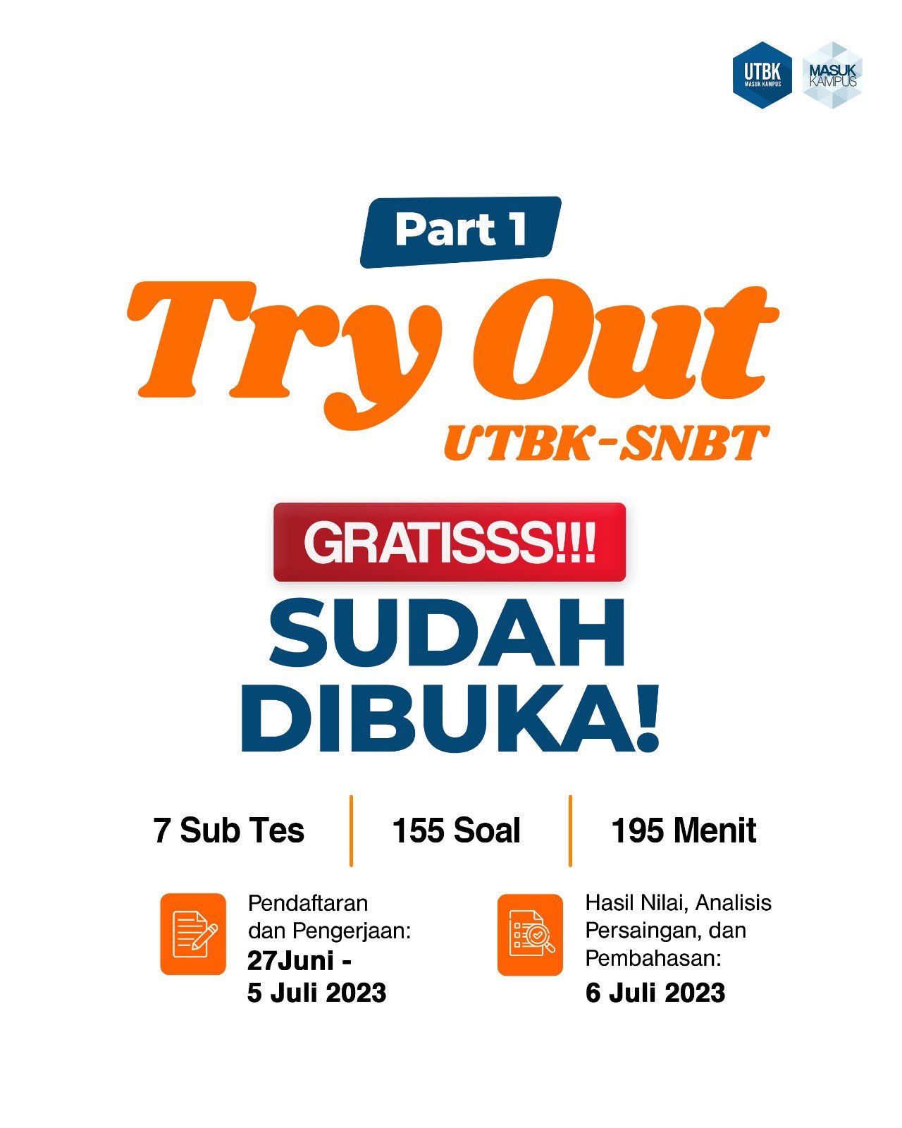 TRY OUT ONLINE UTBK SBMPTN (@utbkplus) / Twitter