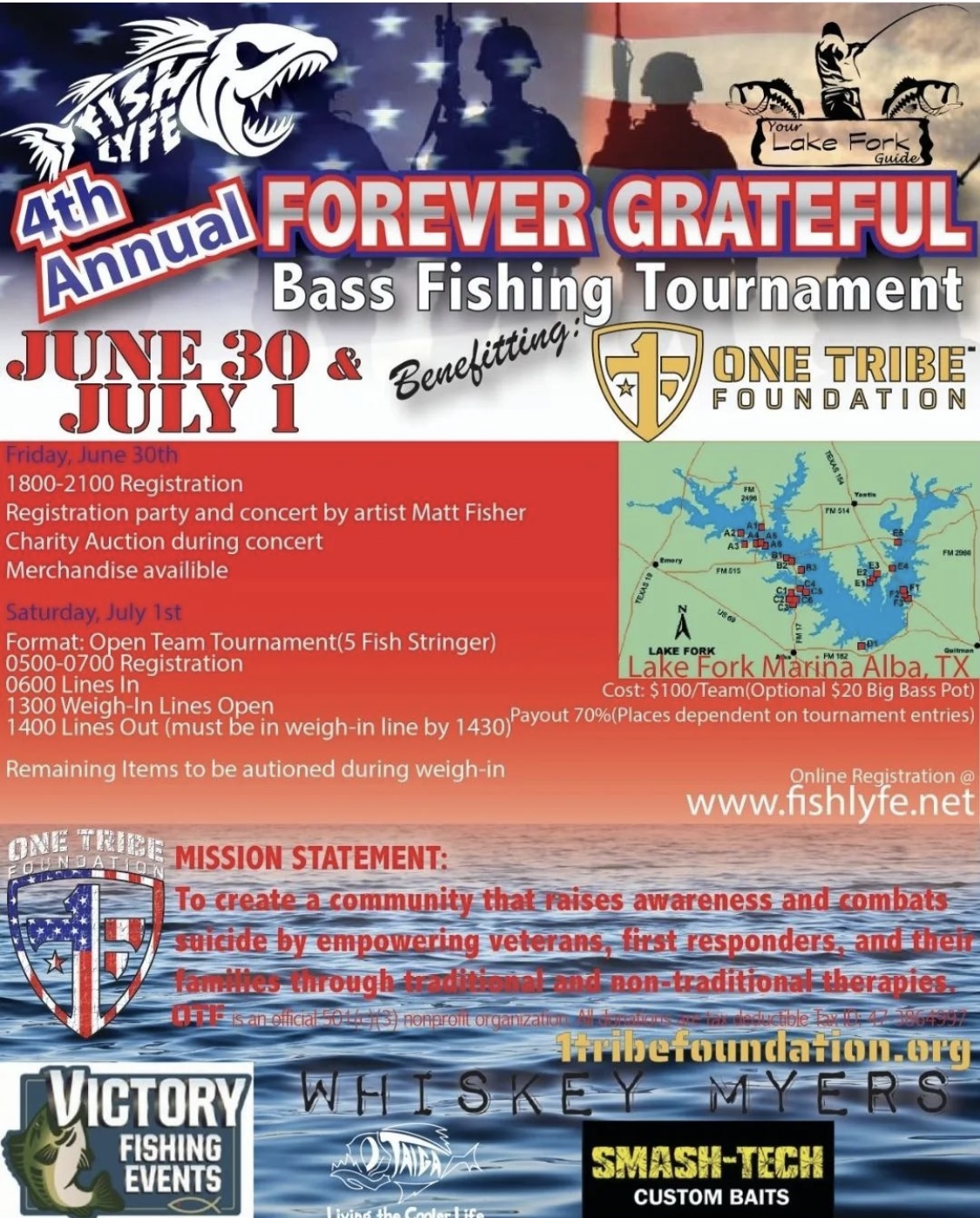 Bass Fishing Tournament Flyer
