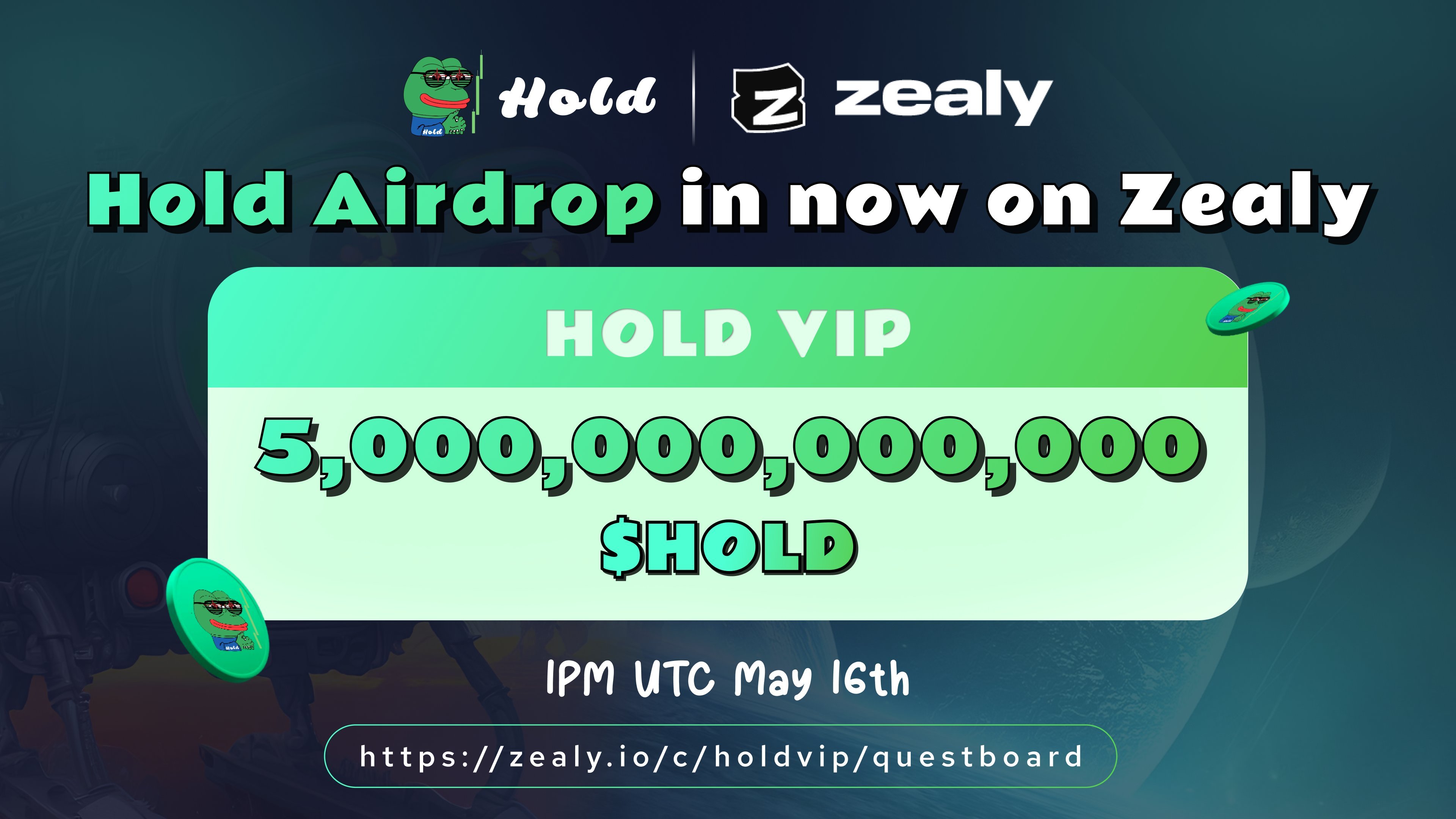 HOLD on Twitter: "🔥 $HOLD Zealy is End Now! Thanks $HOLD-ers to be a part of our community All ...
