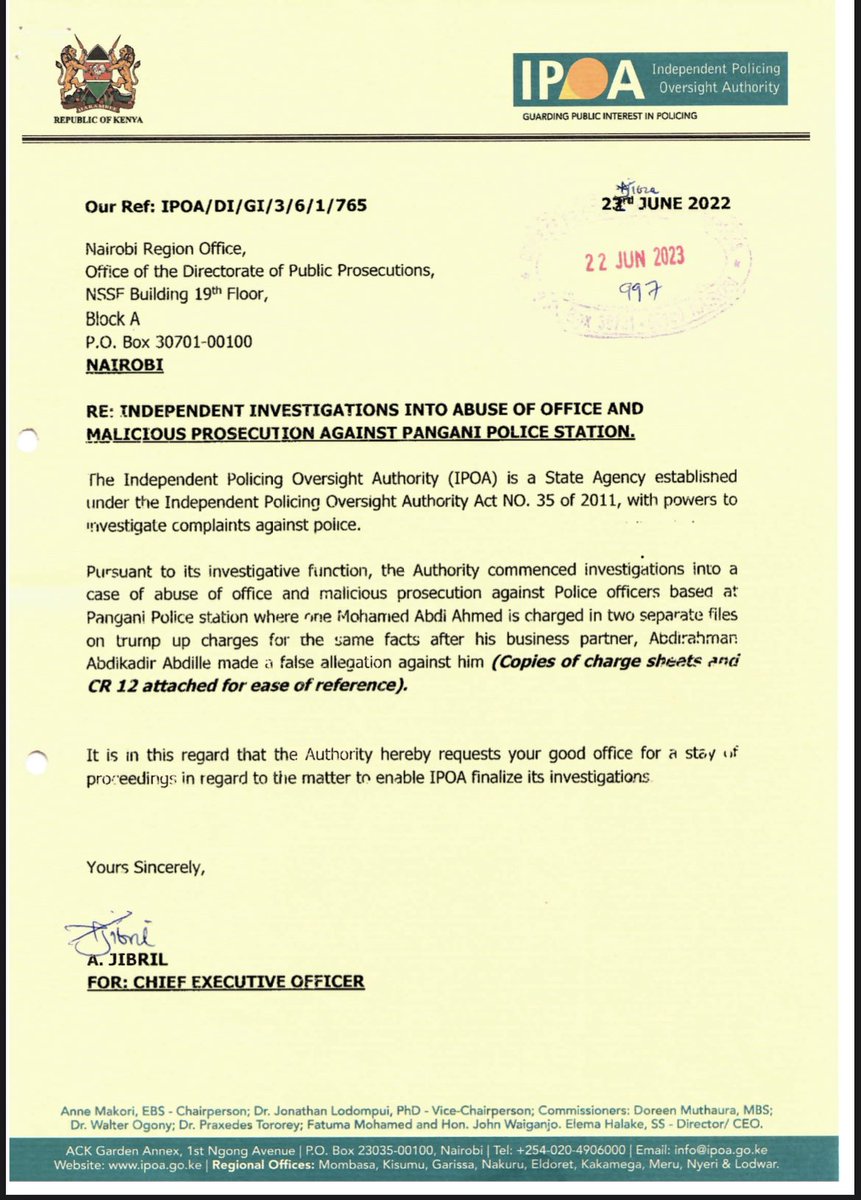 The People’s Watchman on Twitter: "The office of @ODPP_KE says they have followed the right ...