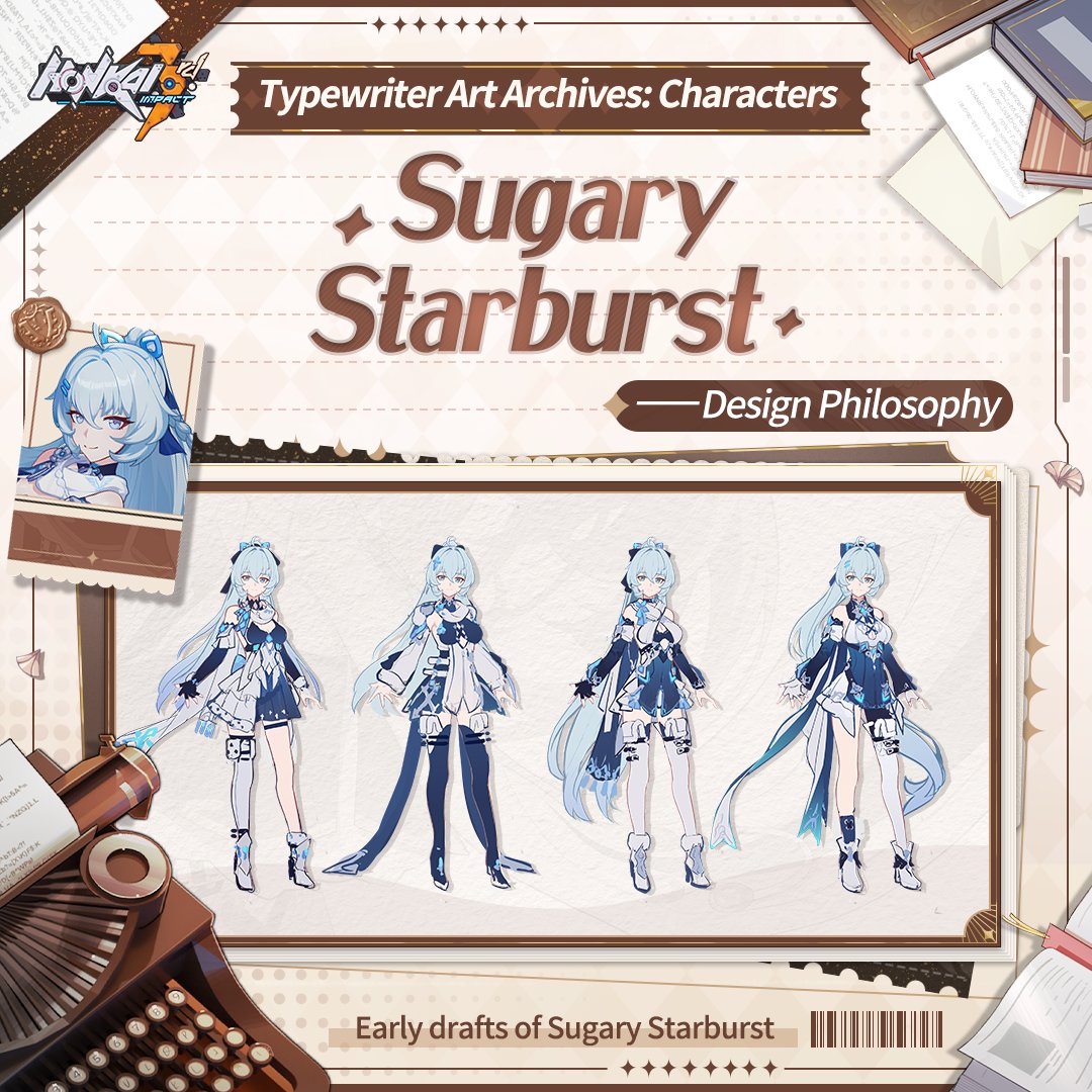 Honkai Impact 3rd on Twitter: "Typewriter Art Archives | Sugary Starburst Designer Interview ...