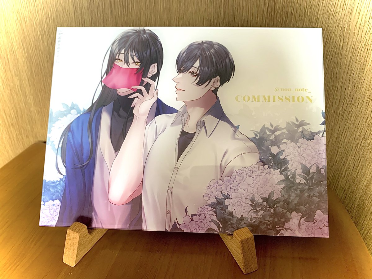 音暖 on Twitter: "先日、こちらの片鱗自陣一枚絵をSkebにてアクリルマウントにしてもらいました！ 282mm × 210mmとおよそA4サイズなのでなかなかの大きさで拝むことが ...