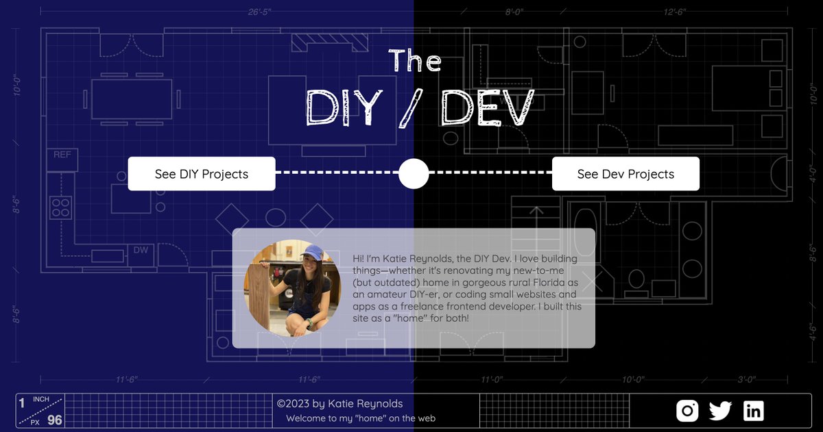 Katie, the DIY dev on Twitter: "I might take most everything off my portfolio site except for ...