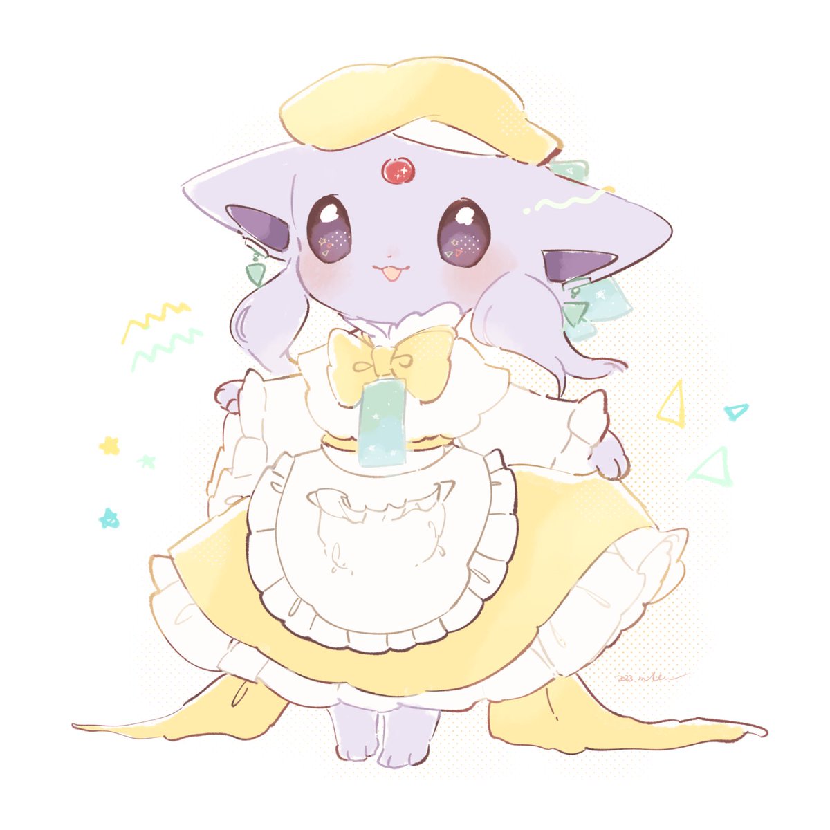 espeon clothed pokemon pokemon (creature) forehead jewel solo full body ...