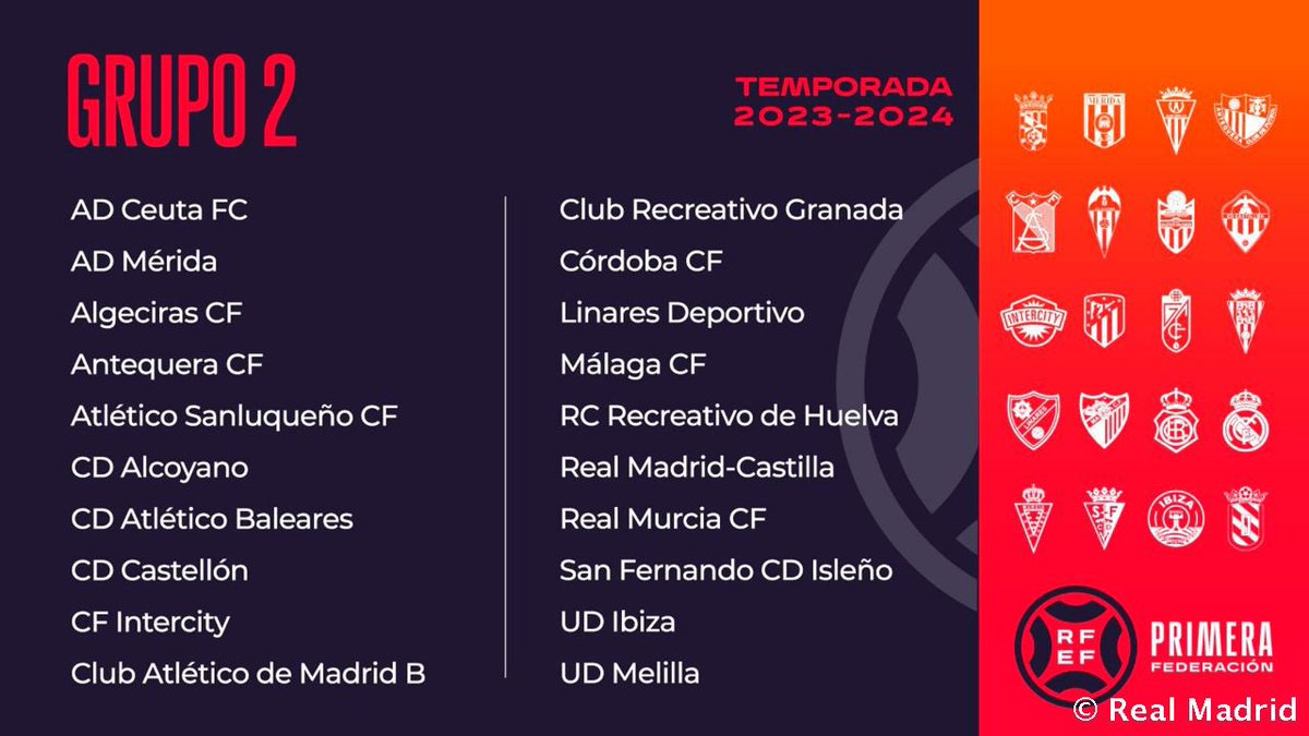 Insider Real On Twitter ريال مدريد كاستيا يتعرف على منافسيه رسمياً للموسم المقبل في دوري