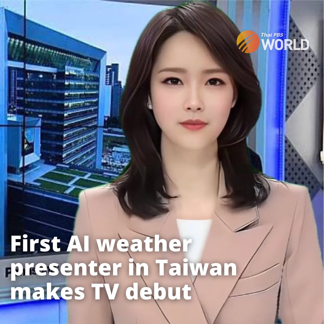 Thai PBS World on Twitter: "Taiwan’s channel has introduced an AI presenter, who finally went on ...