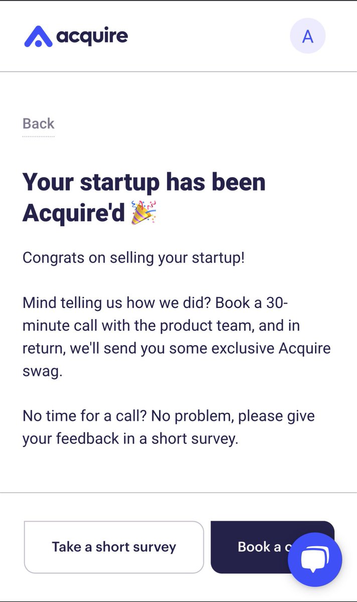 Abhishek on Twitter: "And it’s done. My first product got acquired on @acquiredotcom Thanks ...