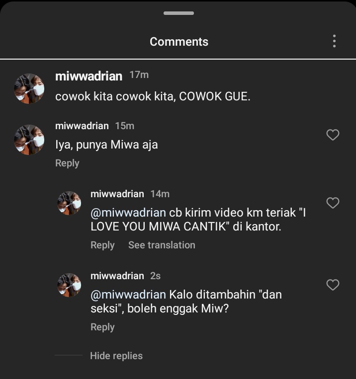 Risa 🐈‍⬛ on Twitter: "miwa claim kepemilikan"