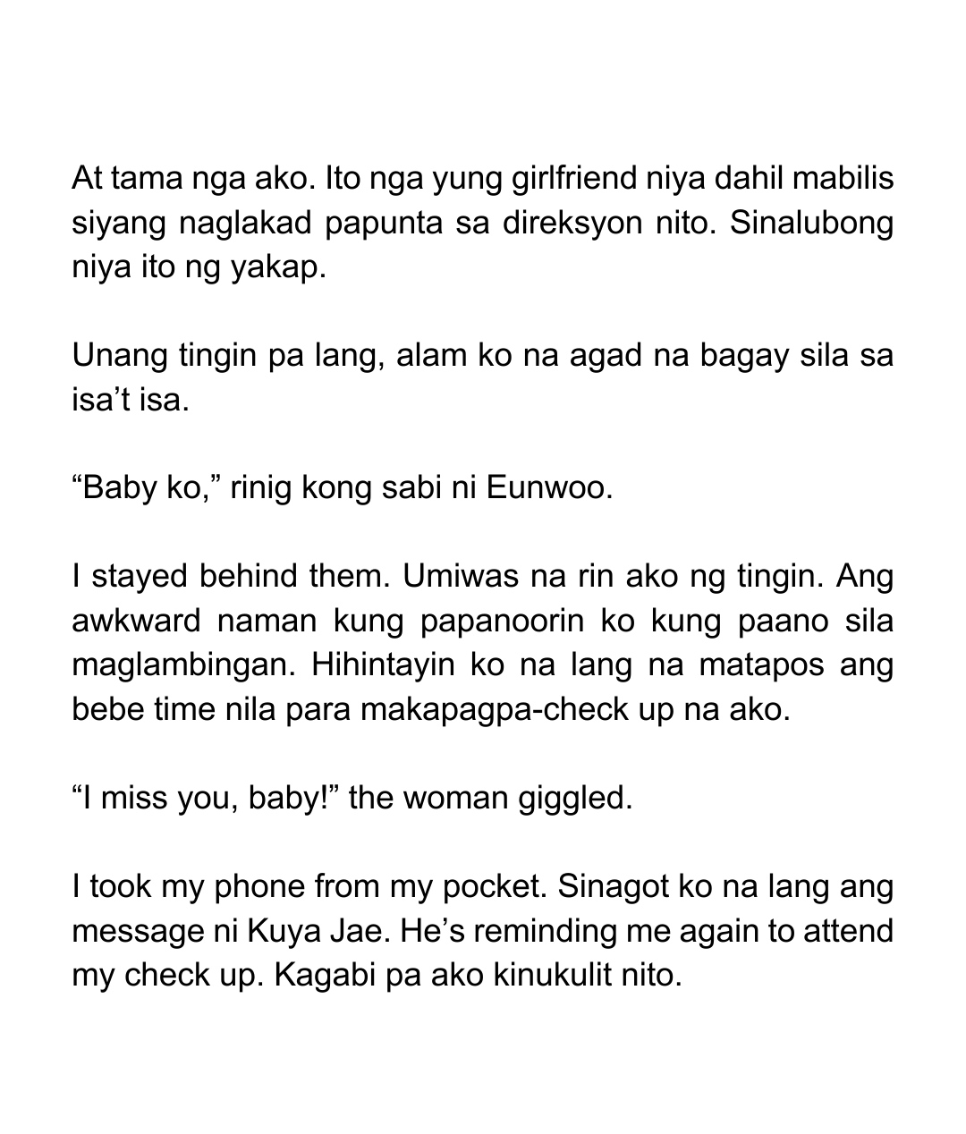 Love Story Words Tagalog
