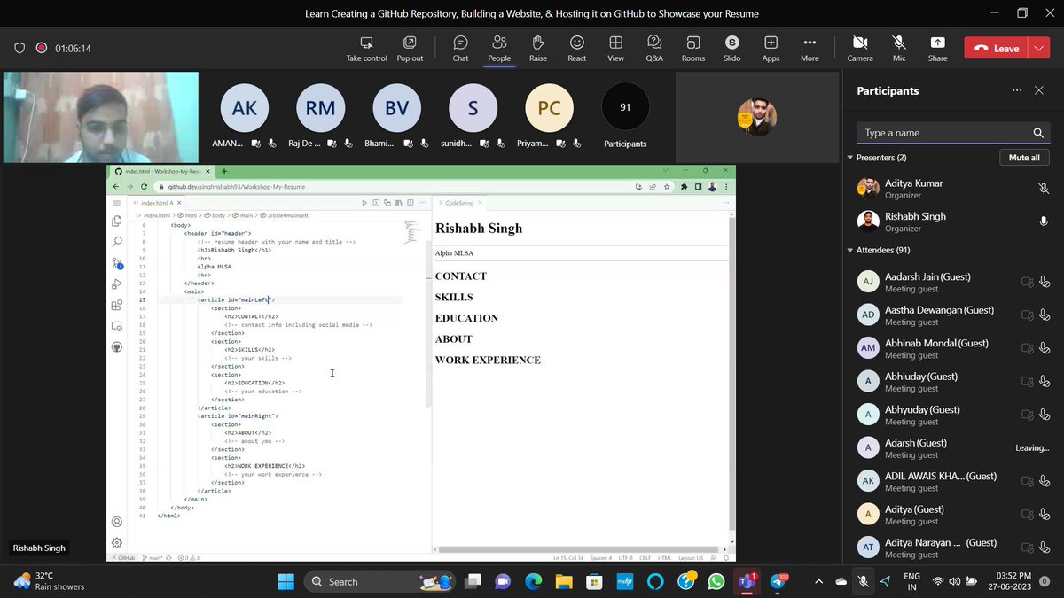 Rishabh Singh | Alpha MLSA | Google CDL | on Twitter: "Exciting news! My cohost @advish10 and I ...