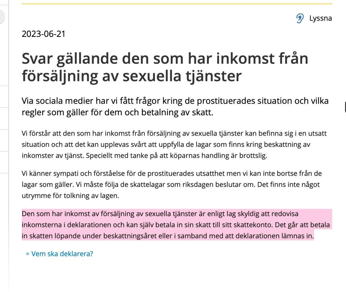 Rus Red Umbrella Sweden On Twitter The Swedish Tax Authority