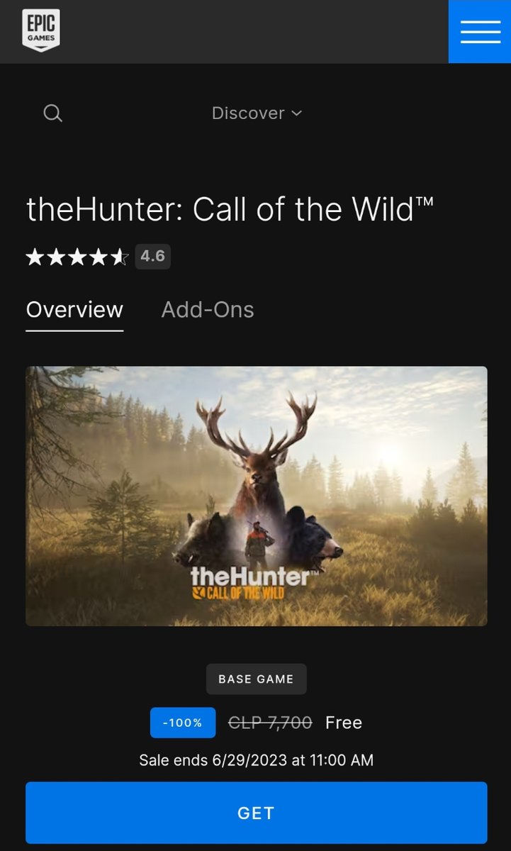 Descuentos Rata 🐭 on Twitter: "🎮 theHunter: Call of the Wild™ (PC / Epic Games) está gratis para ...