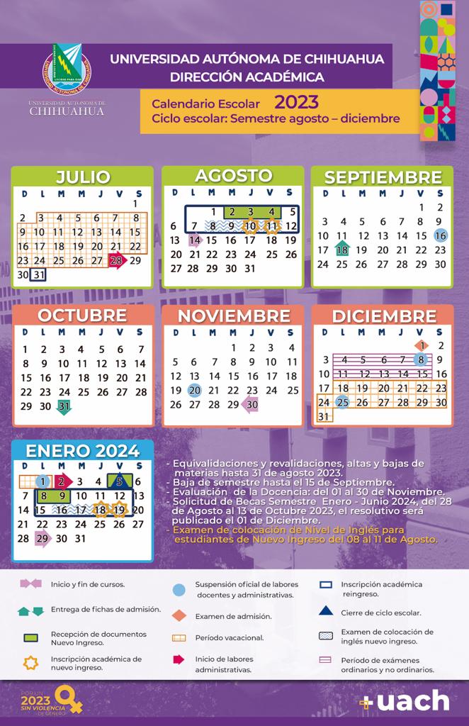 Publica UACH calendario; regreso a clases el 14 de agosto Publica UACH calendario; regreso a clases el 14 de agosto