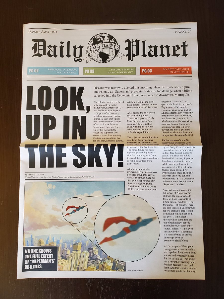 Daily Planet Newspaper Logo