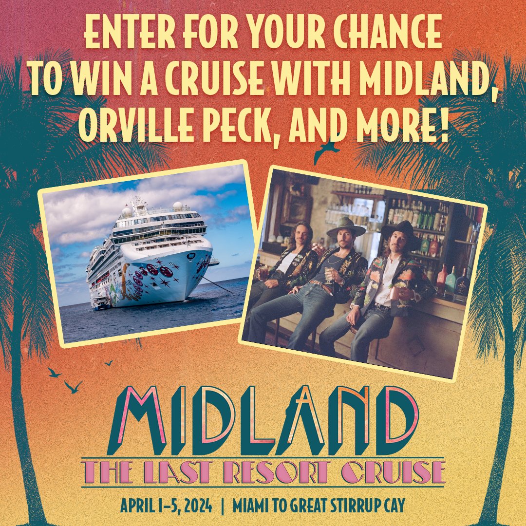 Midland on Twitter: "Welcome to The Last Resort Cruise! We're hittin ...