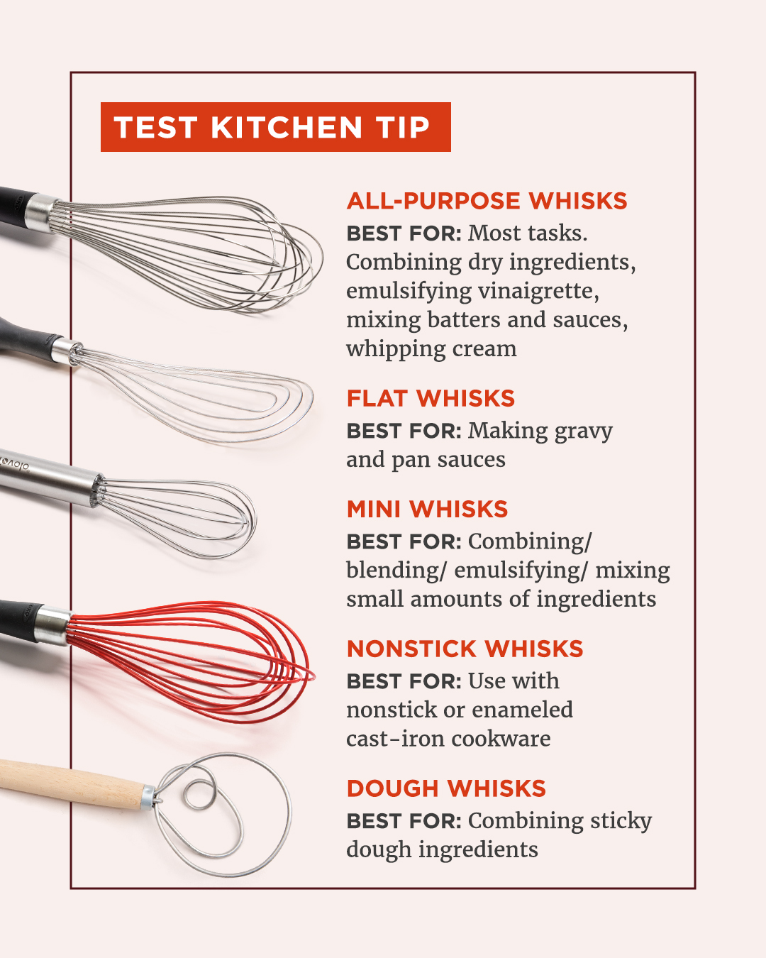 Types Of Whisks