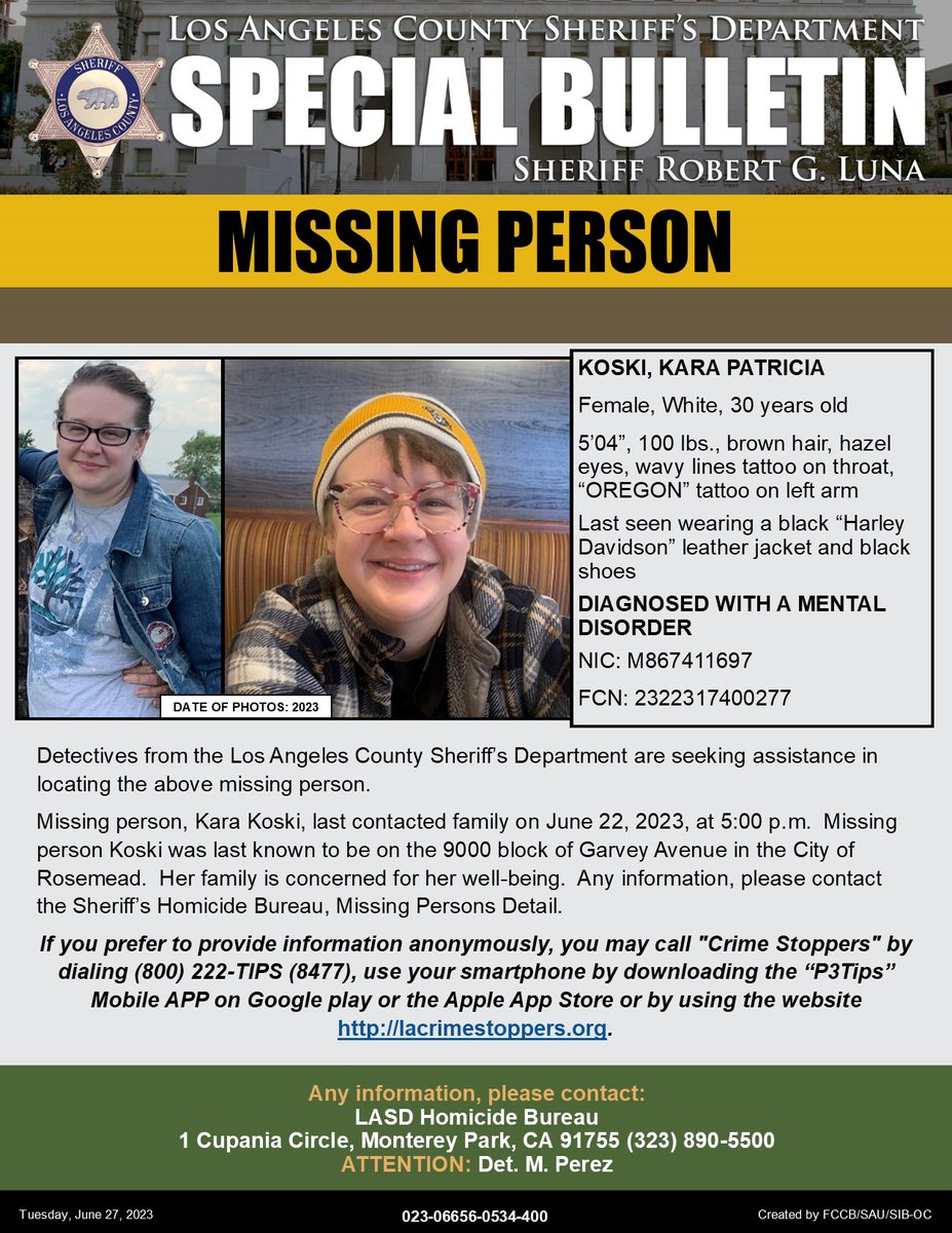 La County Sheriffs On Twitter Lasd Is Asking For The Publics Help