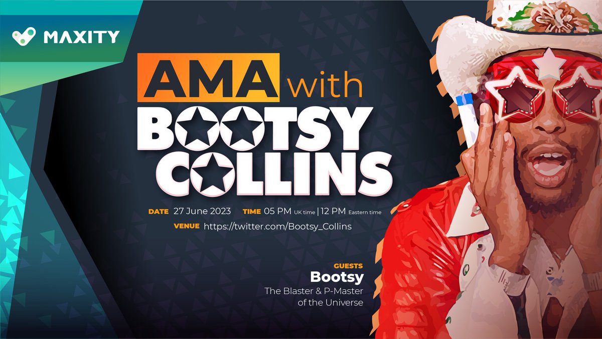 Bootsy Collins on Twitter: "GIVEAWAY! Win 10 MAX coins for completing the following tasks. 1 ...