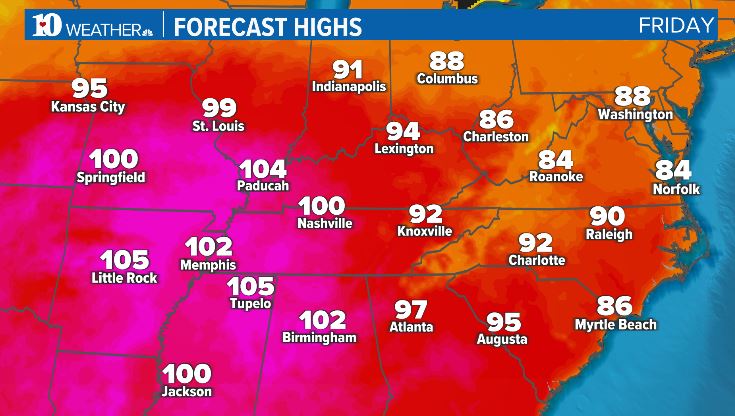 Wbir Weather On Twitter Heat Wave Its Going To Be Hot Hot Hot