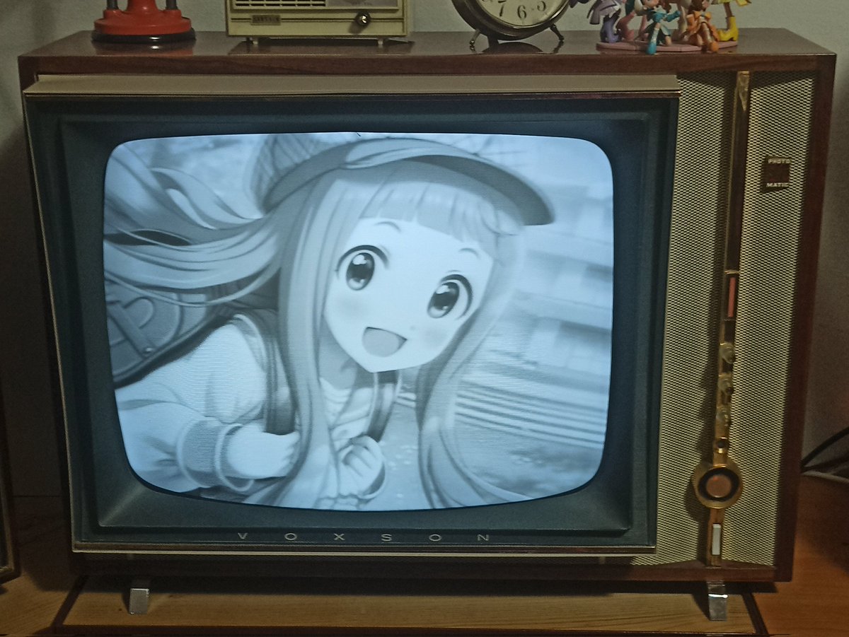 I put waifus on a vintage TV on Twitter: "Nina Ichihara - The Idolm@ster U149 Voxson T-302 ...