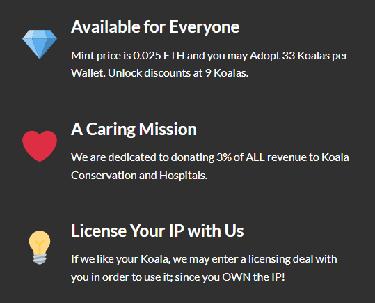 Koala Day ʕ•ᴥ•ʔ on Twitter: "💎 Available for Everyone Mint price is 0.025 ETH and you may Adopt ...