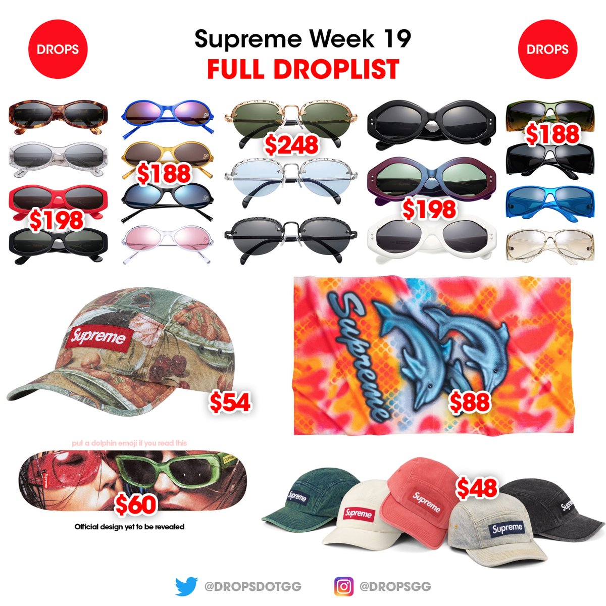 Supreme Drops On Twitter Supreme Week 19 Full Droplist And Retail