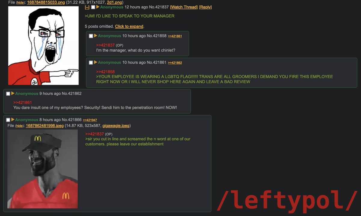 /leftypol/ on Twitter: "Anon would like to speak to the manager"