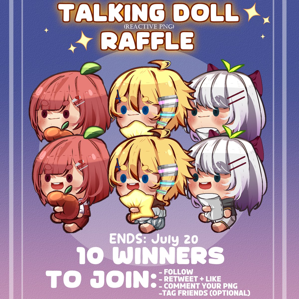 Arkvizal 🌠🌟 l Pre-Debut Vtuber on Twitter: "🔴Vtuber Asset Raffle🔴 Ever wanted to be a cute chibi ...