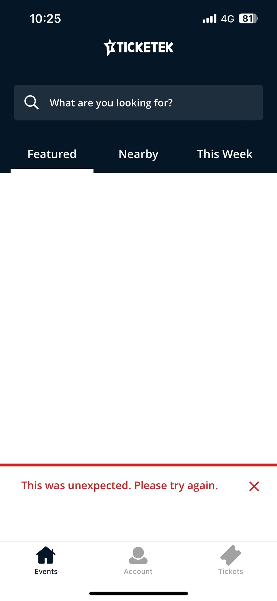 Bruna Zanin Juresic on Twitter: "@Ticketek_AU @emsdwt Your app is broken Ticketek https://t.co ...