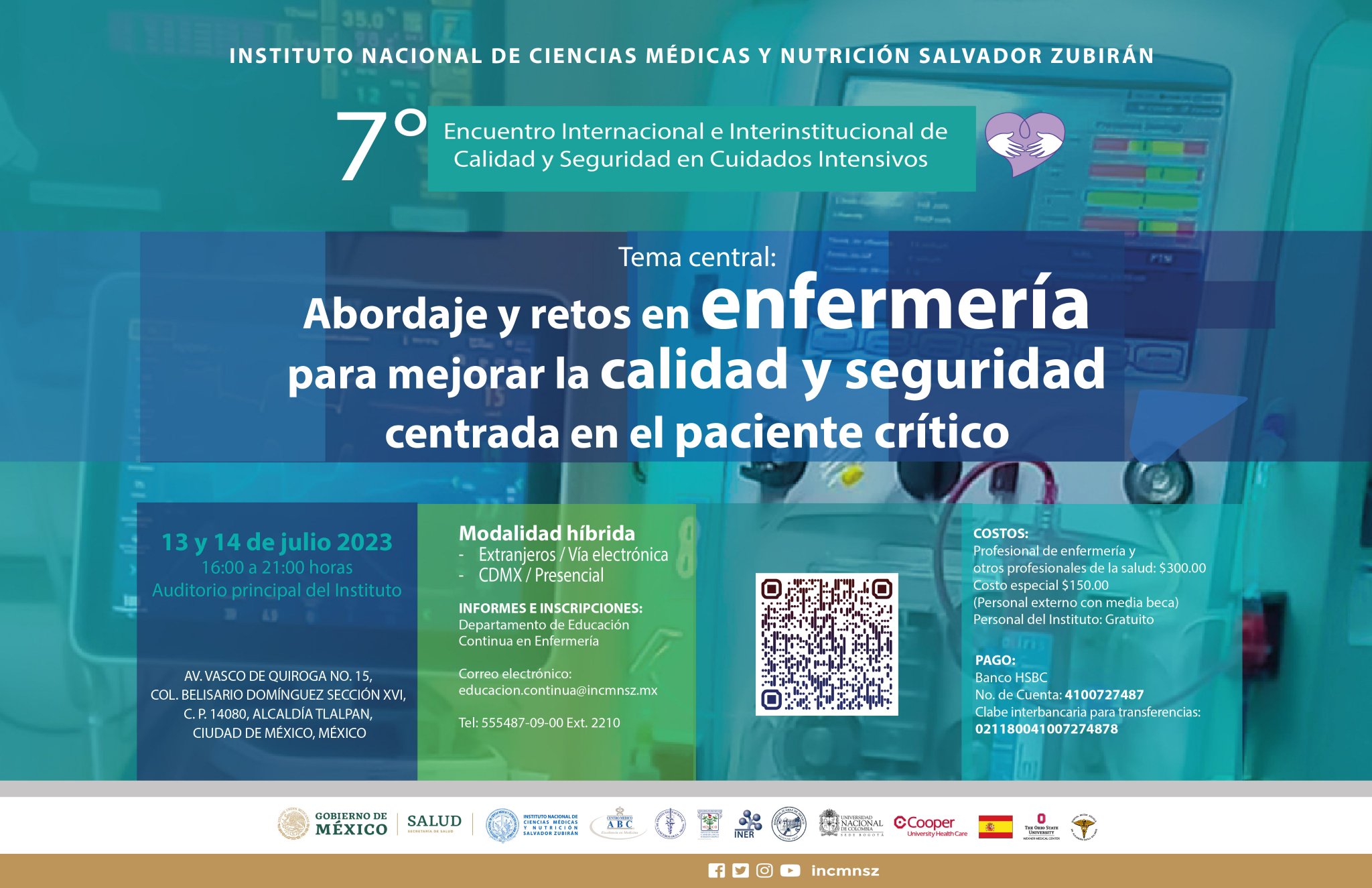 INCMNSZ on Twitter: "Te invitamos al 7° Encuentro Internacional e Interinstitucional de la ...