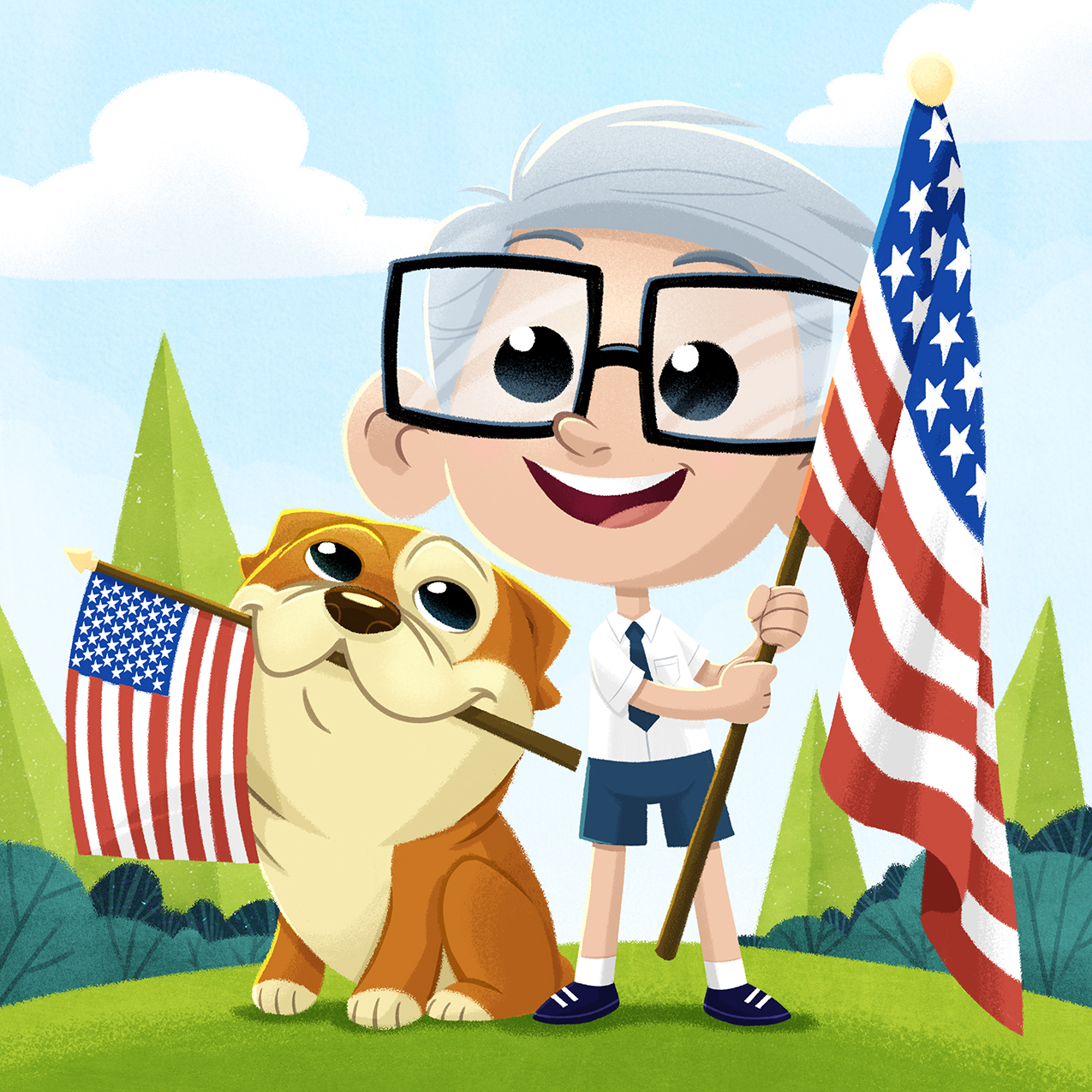 Salty! on Twitter: "Happy #flagday! I created & designed the Little Dennis & Otto series for ...