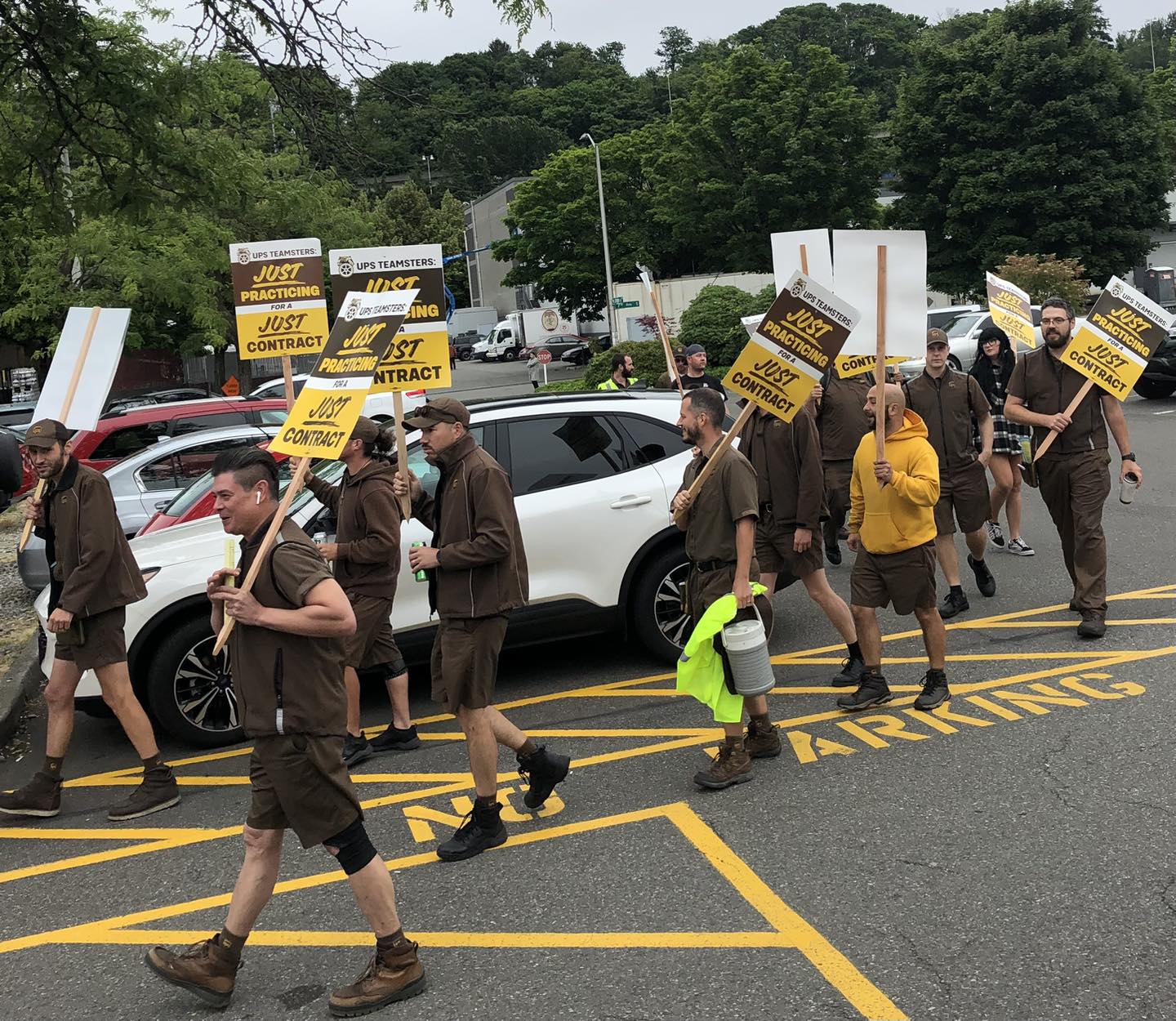 Teamsters on Twitter: "📢JUST PRACTICING, JUST GETTING STARTED @UPS #Teamsters put up practice ...