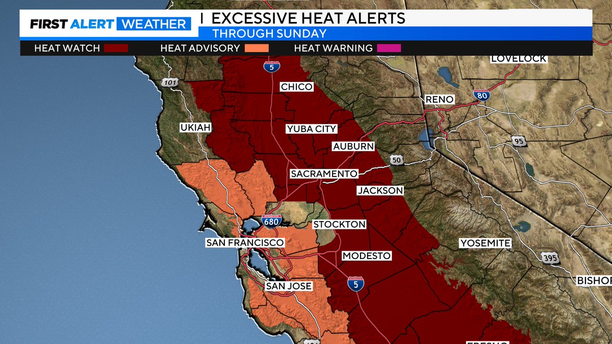 Nic Merianos On Twitter Excessive Heat Watches Posted For Sacramento