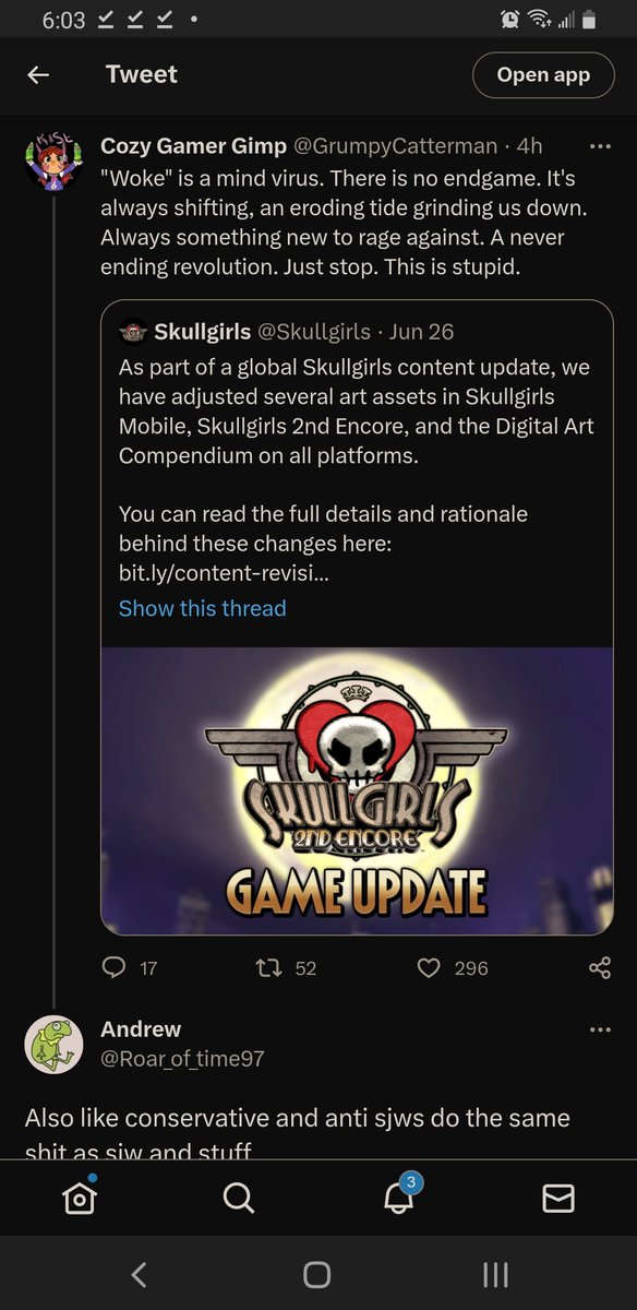 Cozy Gamer Gimp on Twitter: "You have to be kidding me. "This didn't go far enough for me ...