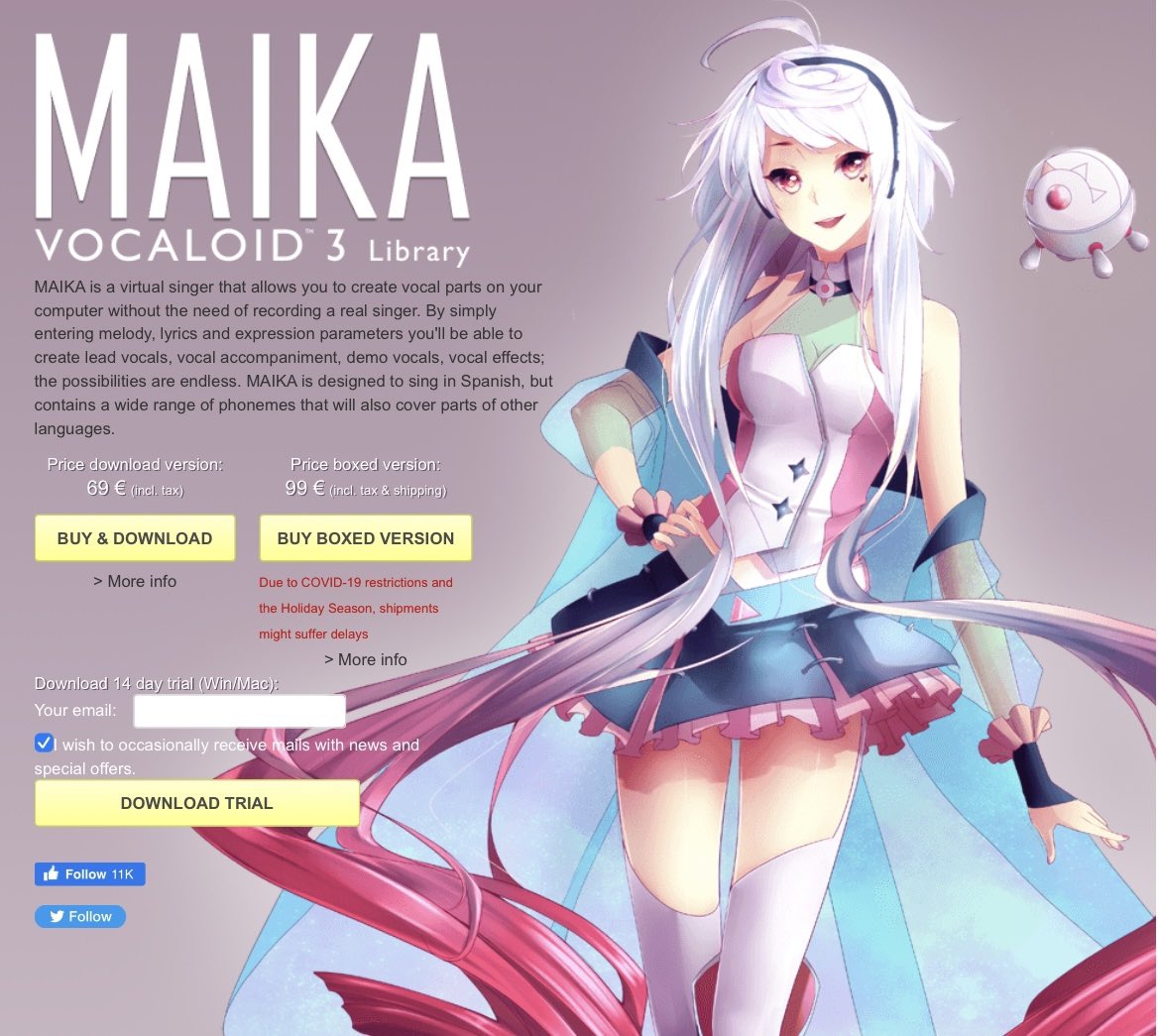 Vocaloid Maika