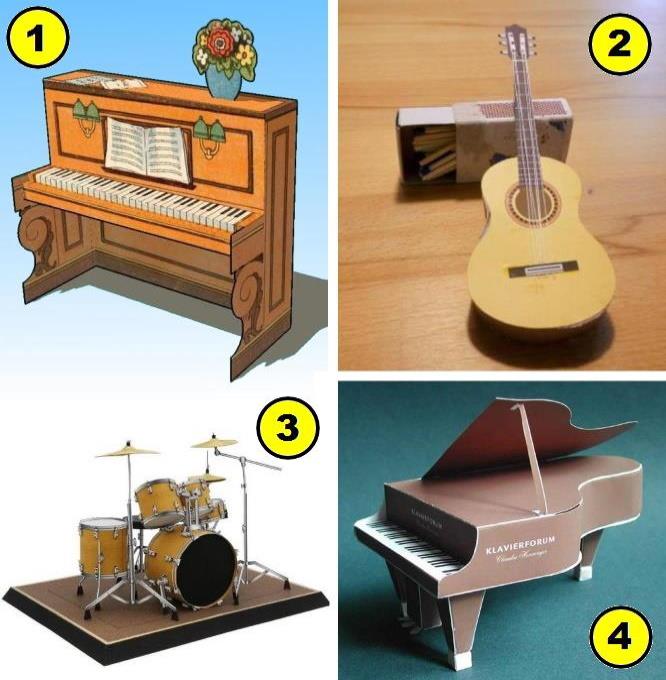 Paper Craft Musical Instruments at Jeri Burris blog