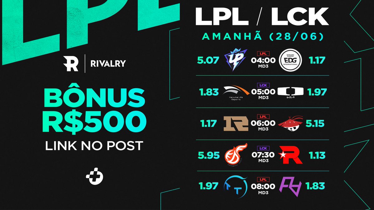 Mais Esports on Twitter: "Segue os jogos da #LPL e #LCK E quem viu nosso Top 10 atualizado, tá ...