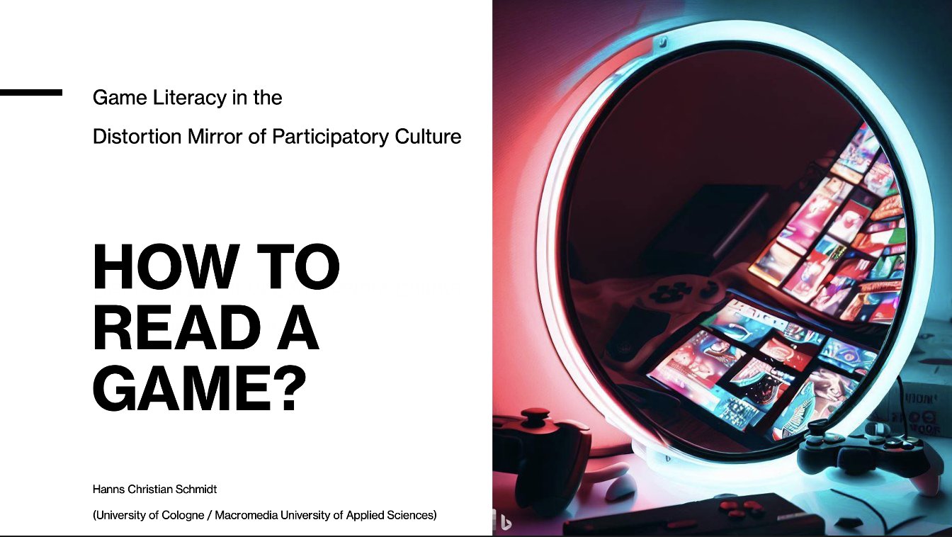 Christian Schmidt on Twitter: "Today the conference "Games & Literature ...