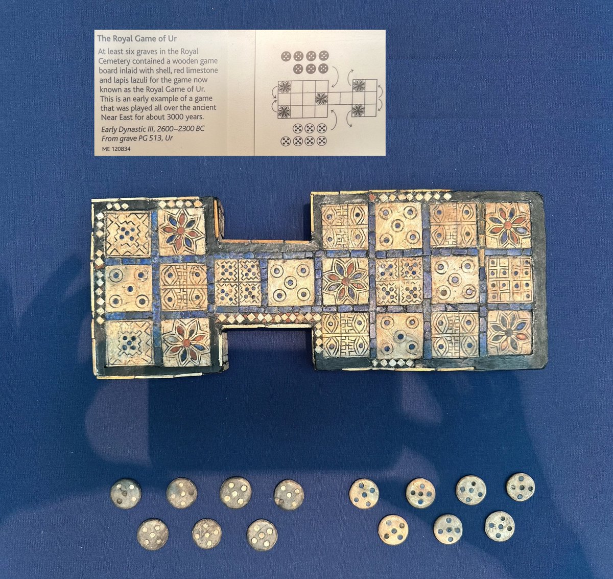 BondSarahBond on Twitter: "World’s oldest game. The Royal Game of Ur ...