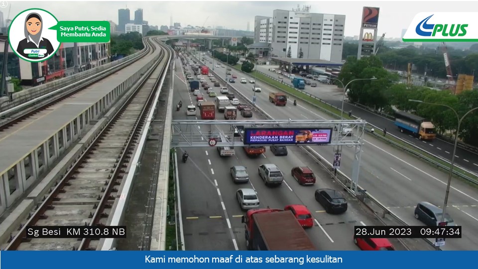plusline1800880000 on Twitter: "9:48hrs Trafik perlahan Selepas keluar Plaza tol dari Sungai ...