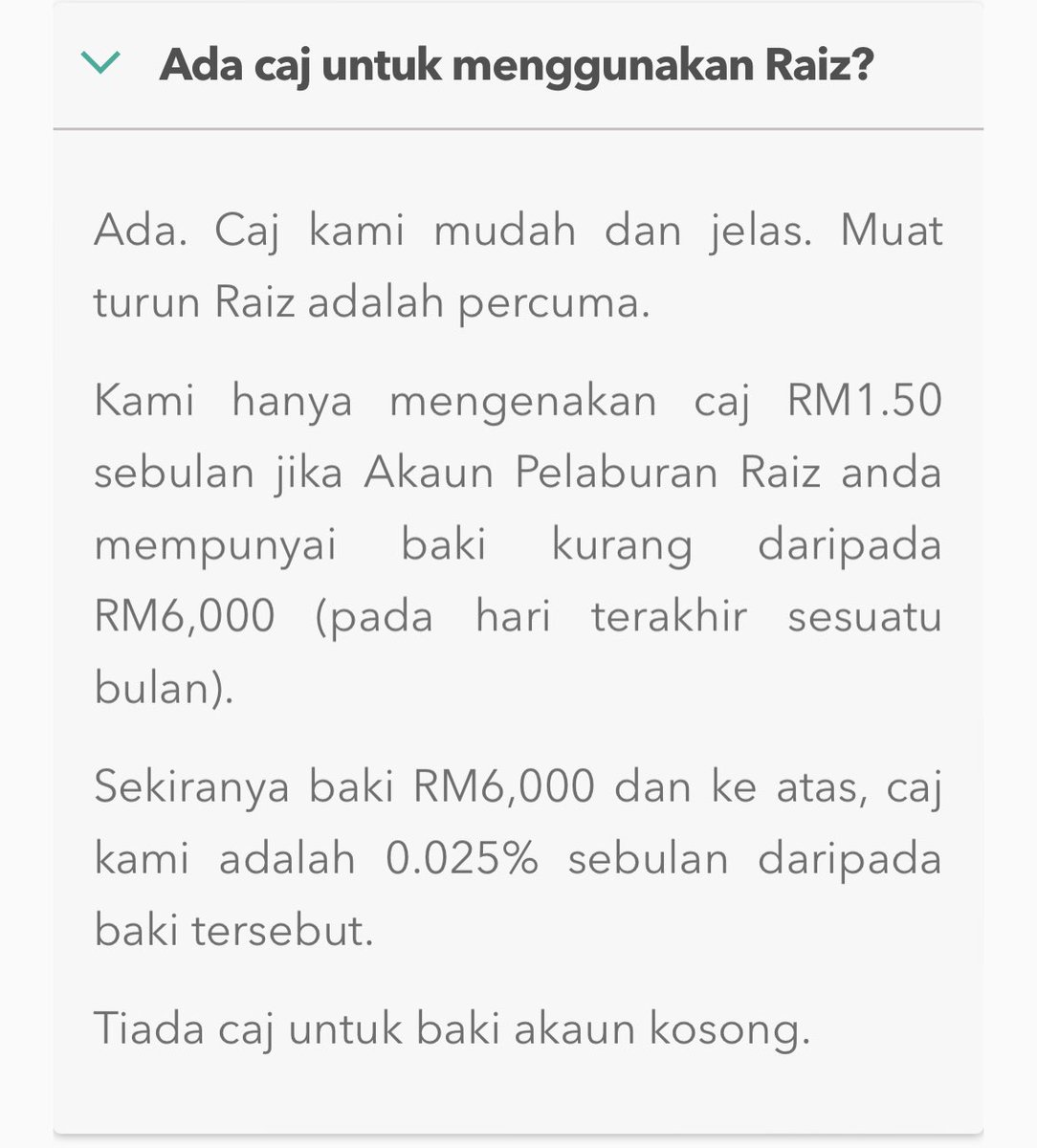 🇲🇾 Kewangan Graduan on Twitter: "Kenapa tiada Raiz sebab caj yang dikenakan ni. Raiz ni lebih ...