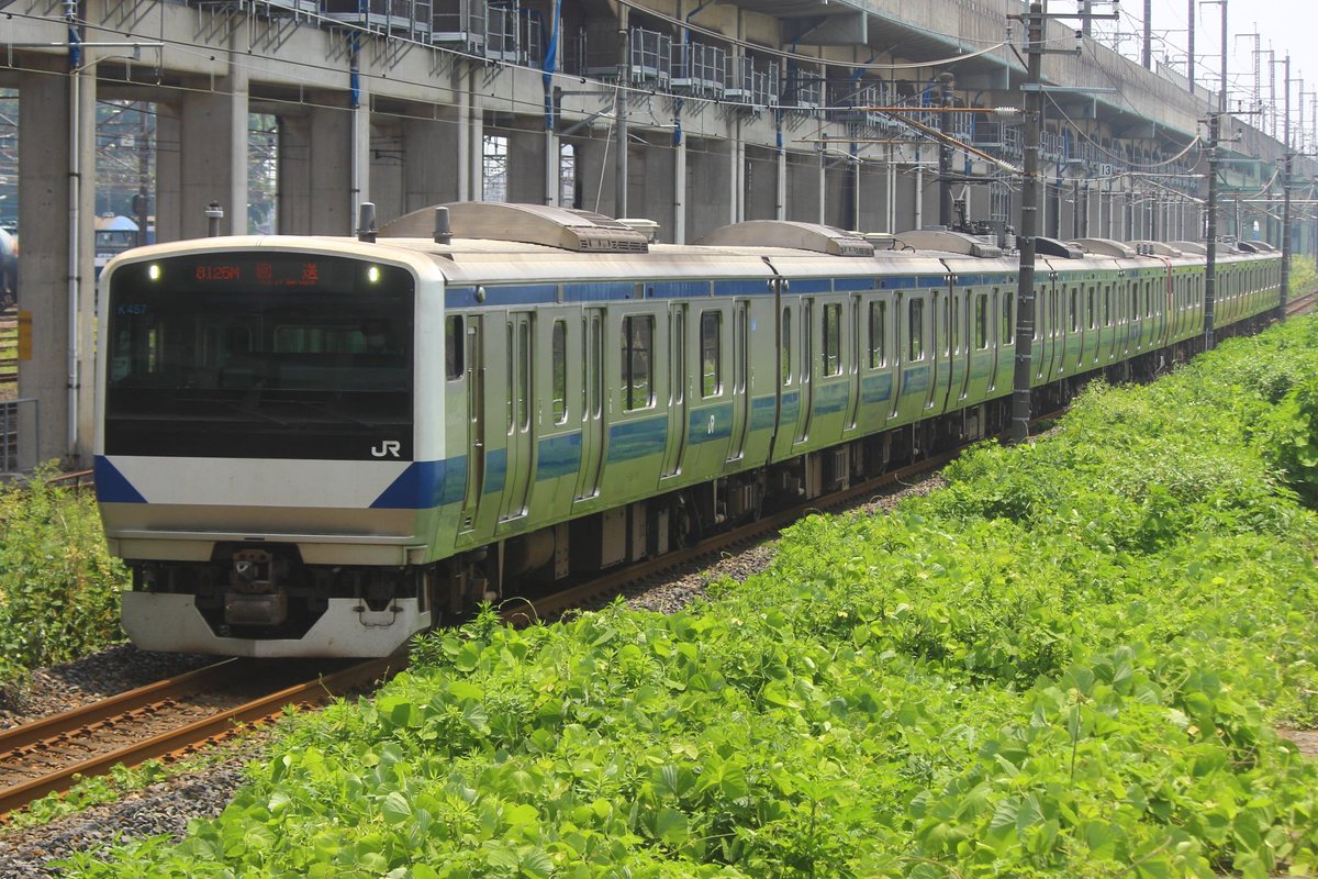 スメロー on Twitter: "2023/6/28 回8125M E531系10B(K457+K451) KY入場 E531系混色10連、東北本線へ"