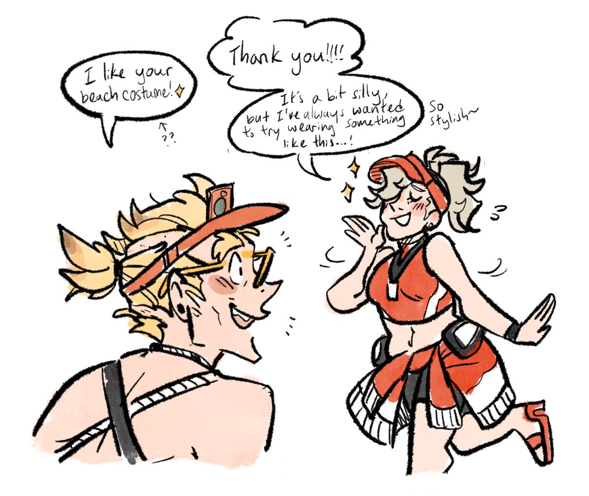Akioh On Twitter Ovw Junkrat Mercy Beach Day