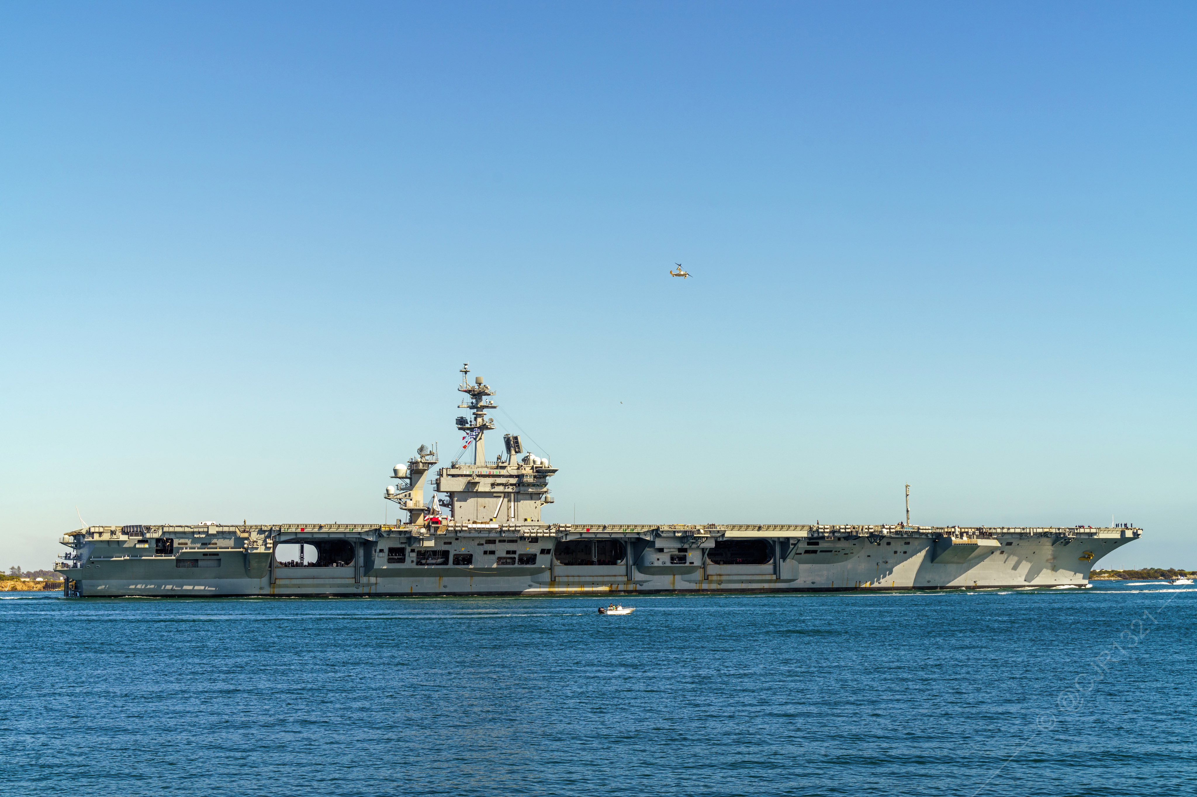 WarshipCam on Twitter: "USS Theodore Roosevelt (CVN 71) Nimitz-class aircraft carrier leaving ...