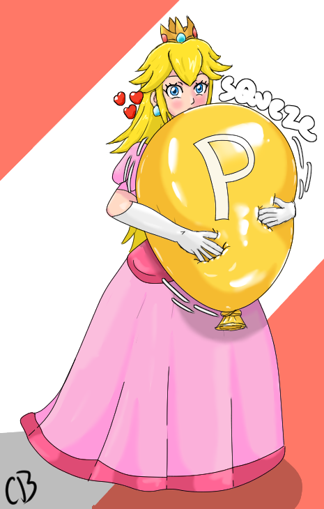 Princess Peach P Balloon