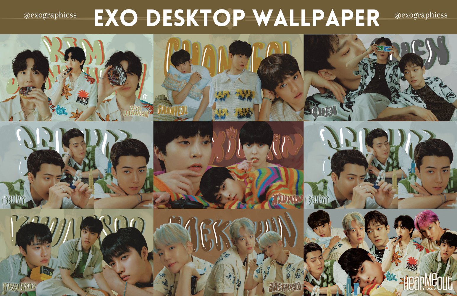 Exo Wallpaper Desktop EXO CONSTELLATION PC WALLPAPER (© Exoslotto)