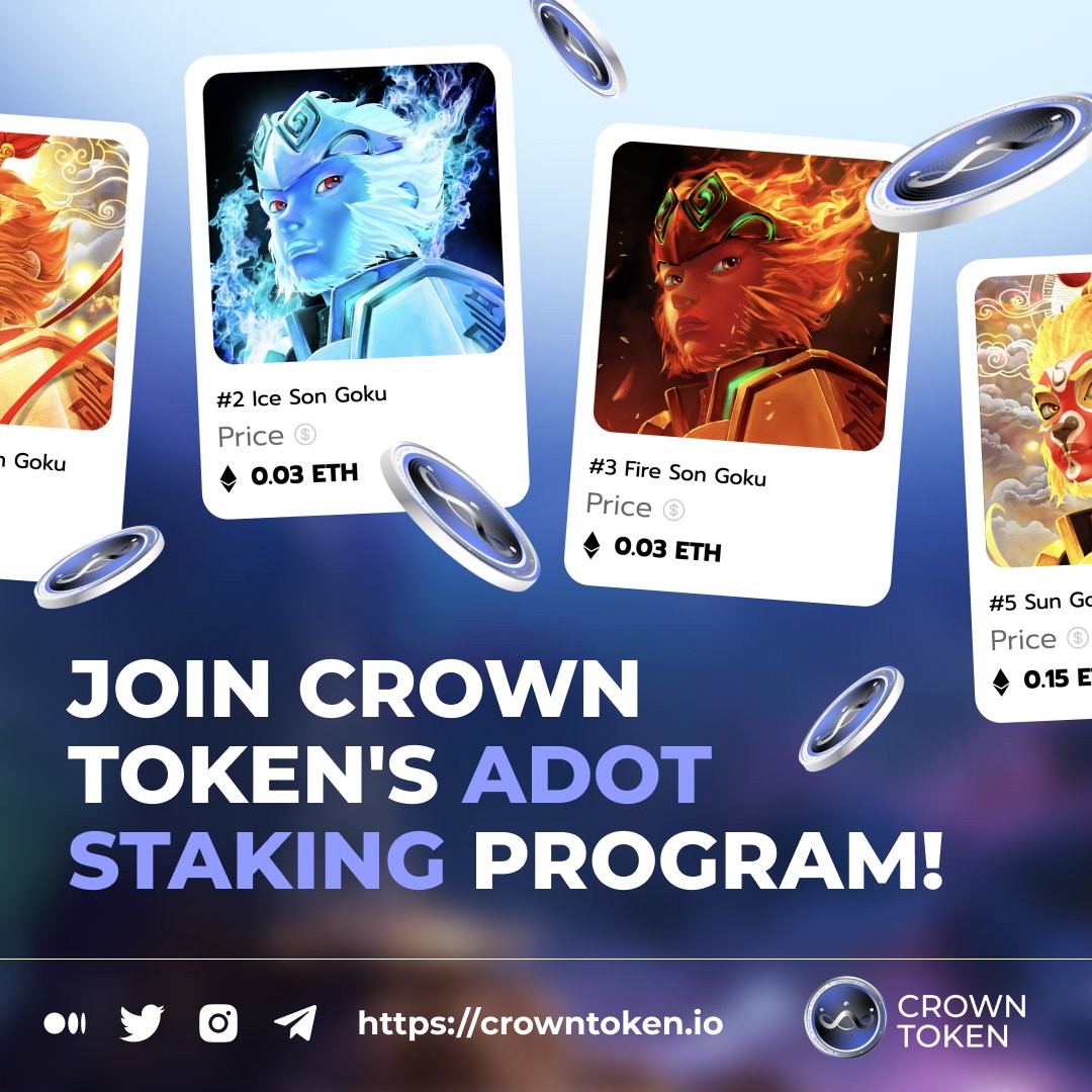 Crown Community | CROWN on Twitter: "#Stake, #Unlock, and #Earn: Join Crown Token's ADOT Staking ...