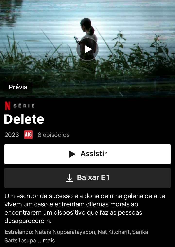 Portal Netflix BR on Twitter: "A nova série tailandesa da Netflix, "Delete", já está disponível."