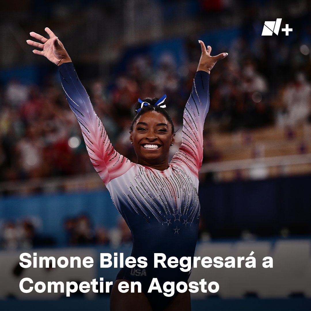 NMás on Twitter: "Simone Biles, la gimnasta más condecorada de la historia de Estados Unidos ...