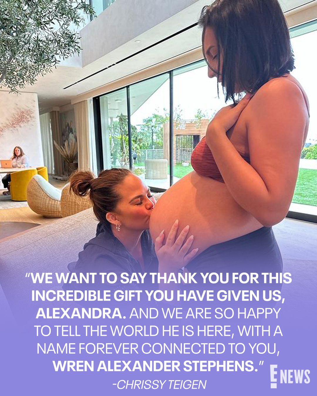 E! News on Twitter: "Chrissy Teigen and John Legend's family just got a little bigger. ️ For all ...